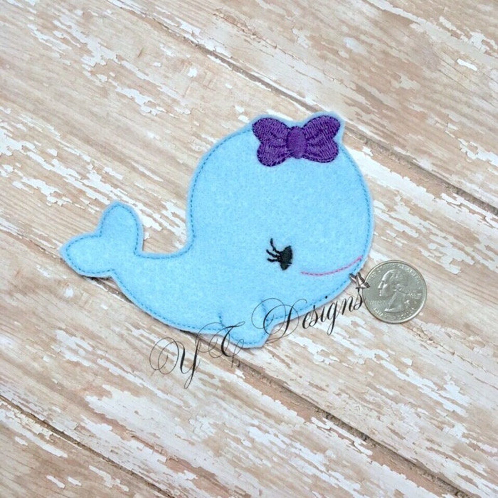 Whale Feltie Smiley Whale Feltie Feltie Embroidery File - Etsy