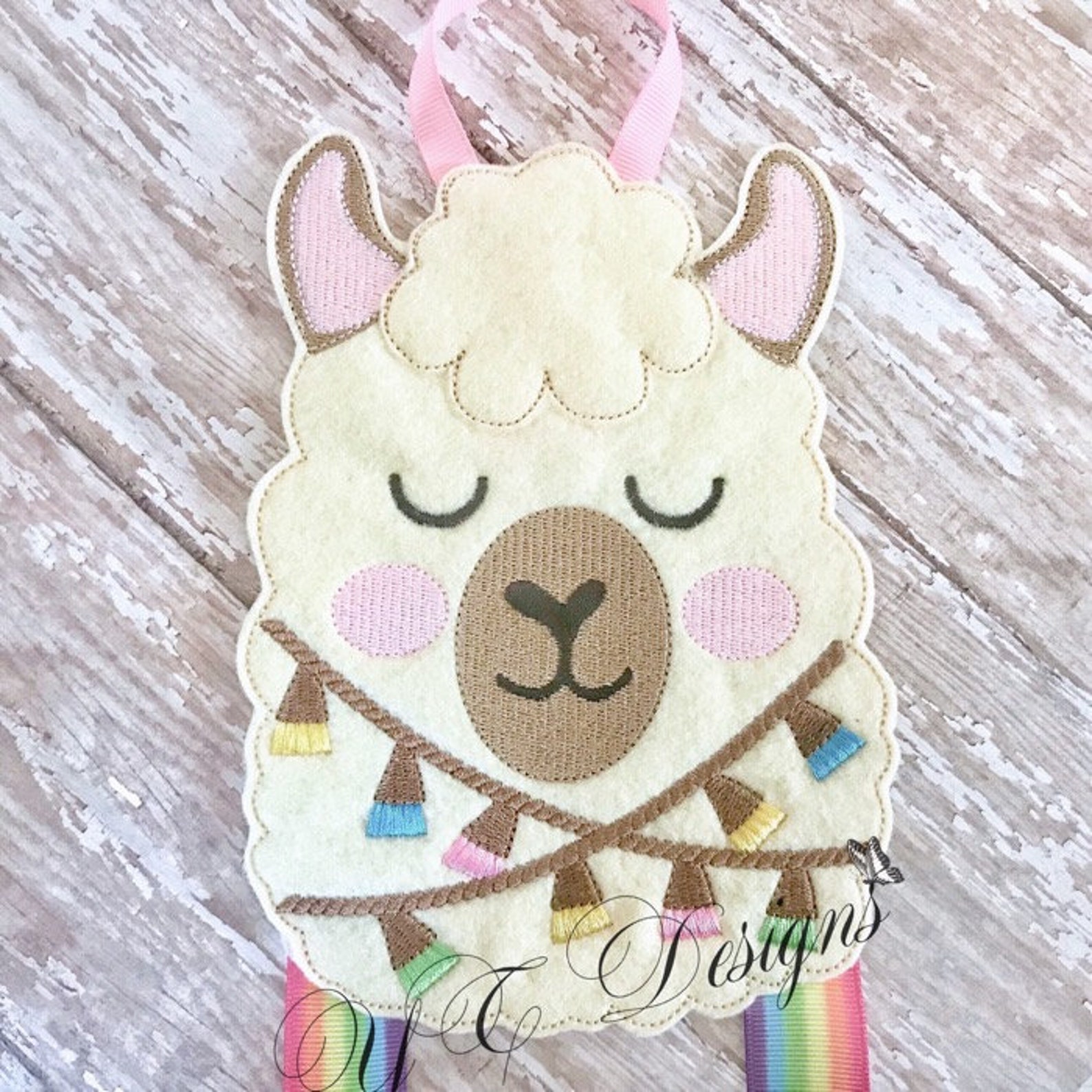 Llama Fiesta Bow Holder Llama Fiesta Clippie Keeper - Etsy