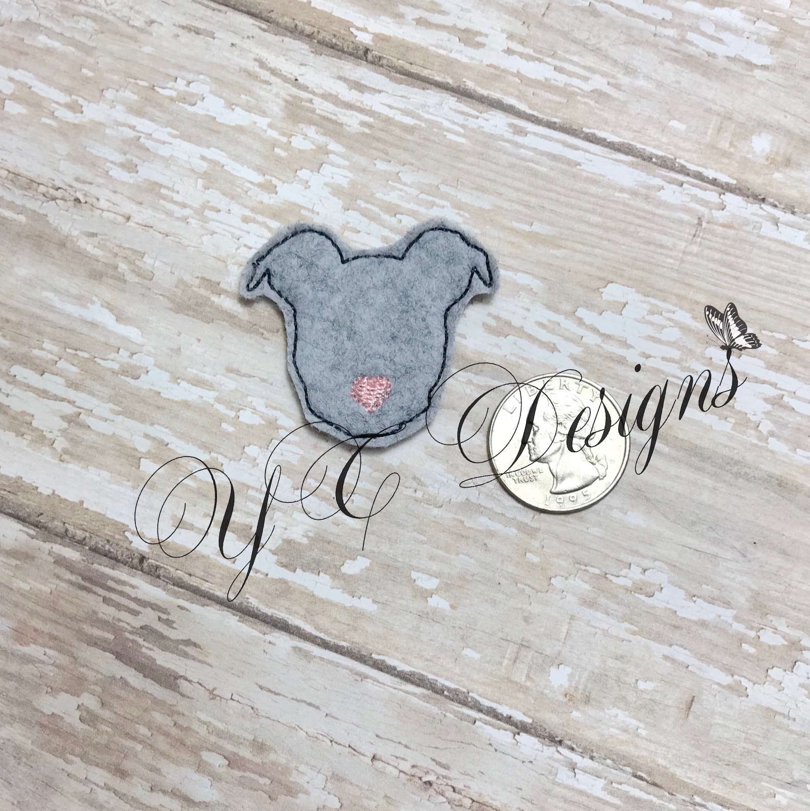 Pitbull Feltie Dog Feltie Puppy Feltie EMBROIDERY DIGITAL FILE - Etsy