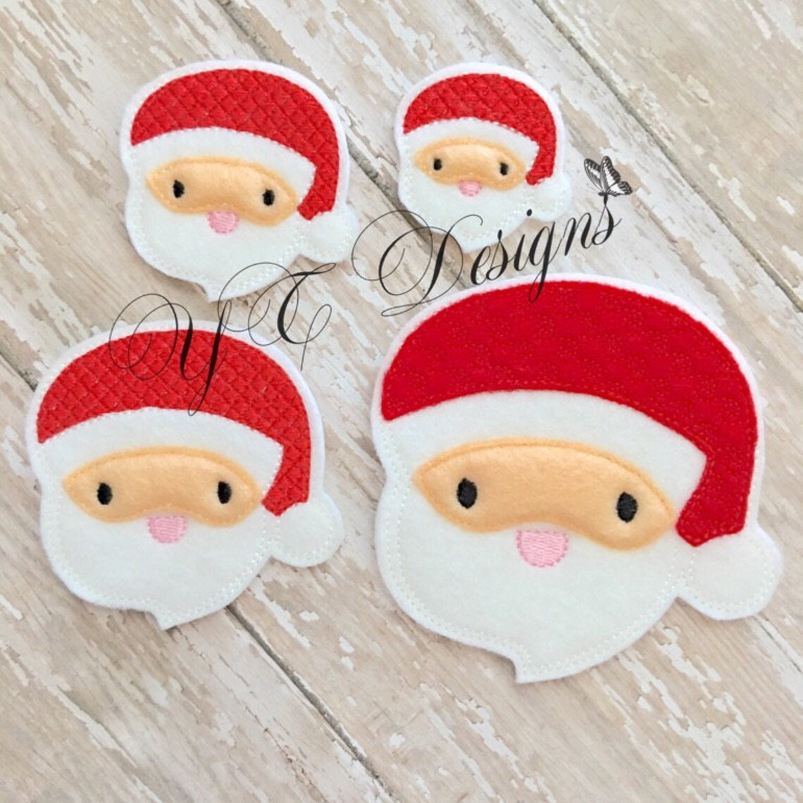 Santa Feltie St Nick Feltie Head Embroidery File - Etsy