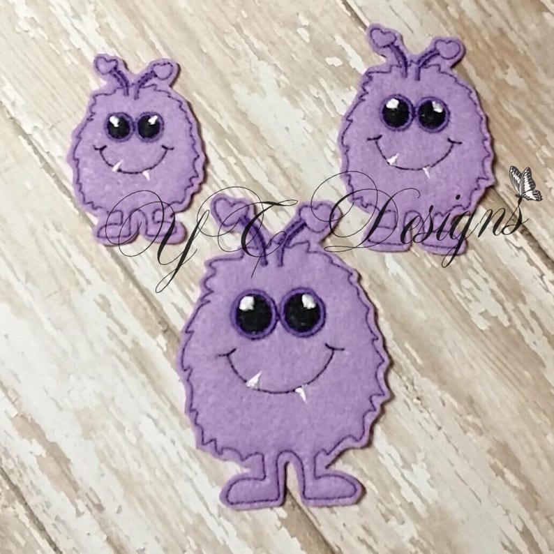 Monster Feltie Love Bug Feltie Valentine's Day Feltie Digital ...