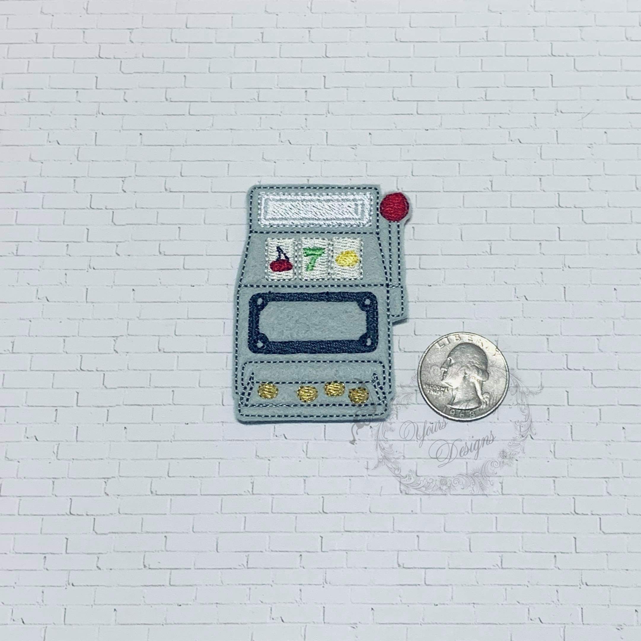 Slot Machine Feltie EMBROIDERY FILE | Etsy