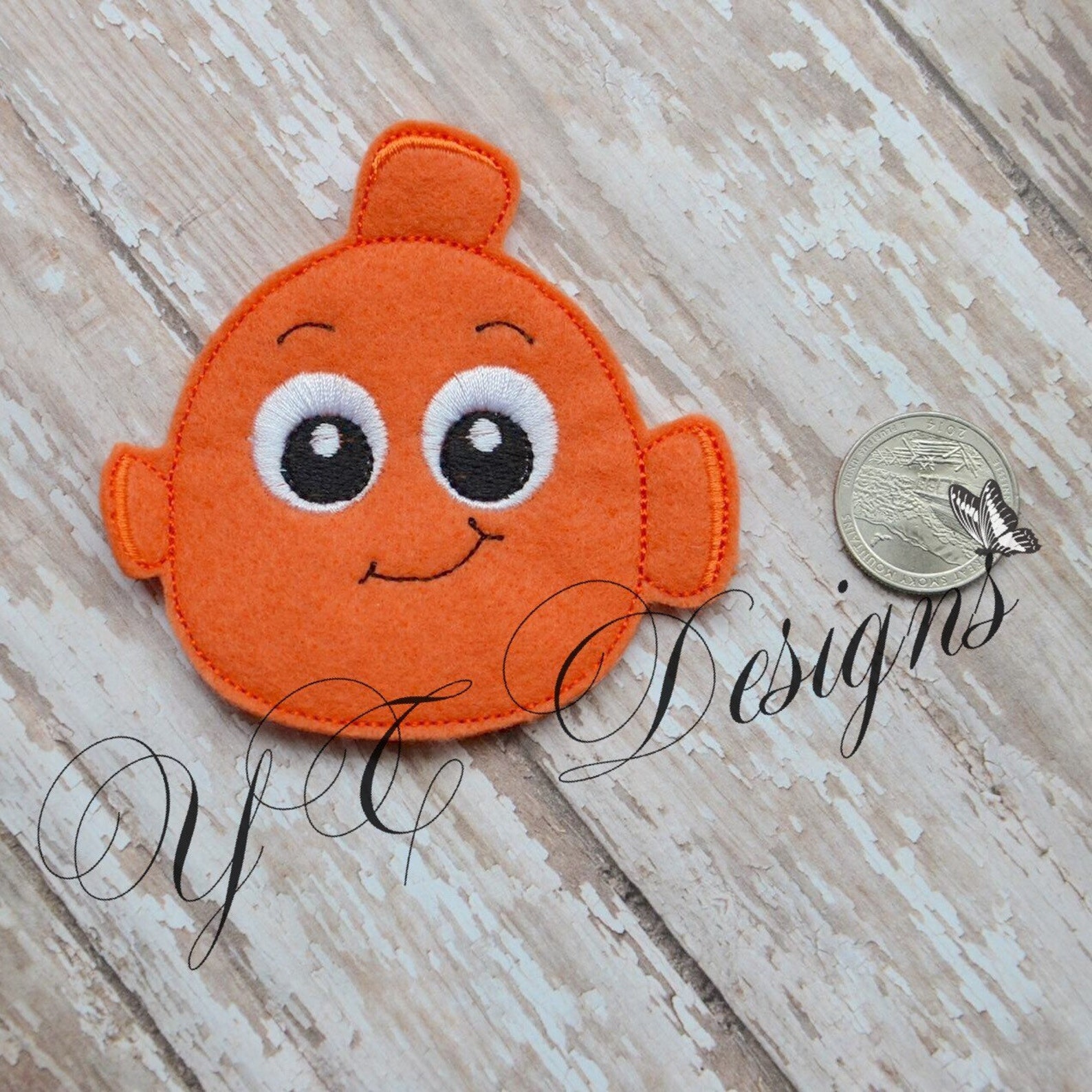 Fish Feltie Sweet Sea Creature Feltie Embroidery File - Etsy