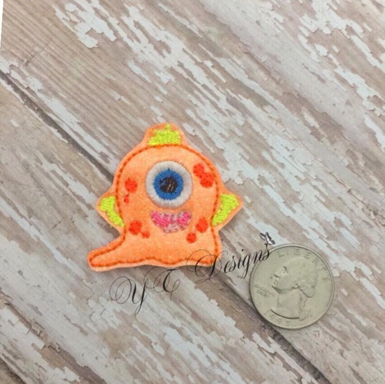 Monster Feltie One Eye Monster Dude Feltie Embroidery File - Etsy