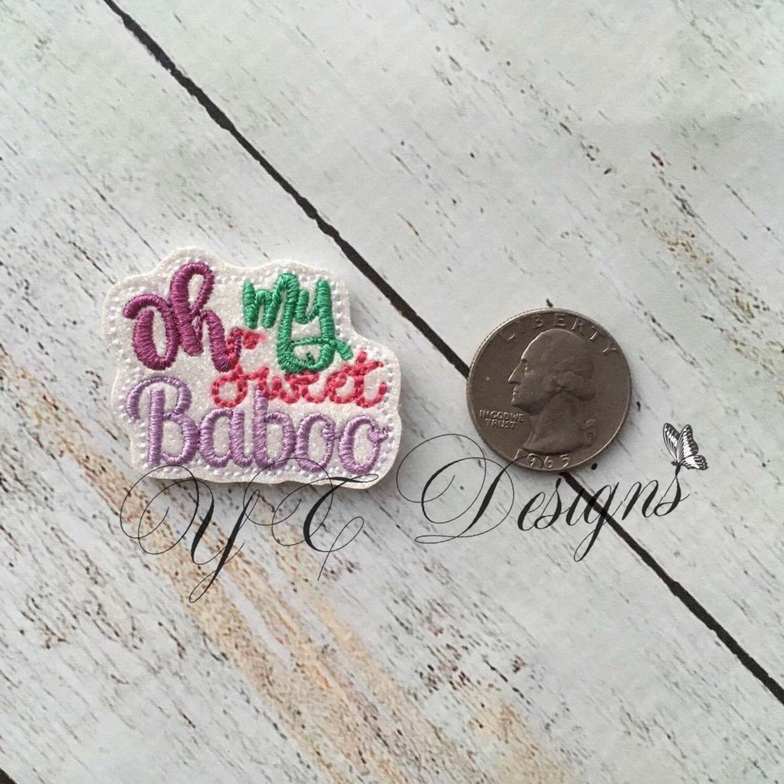 My Sweet Baboo Feltie Sweet Charlie Feltie Embroidery File - Etsy