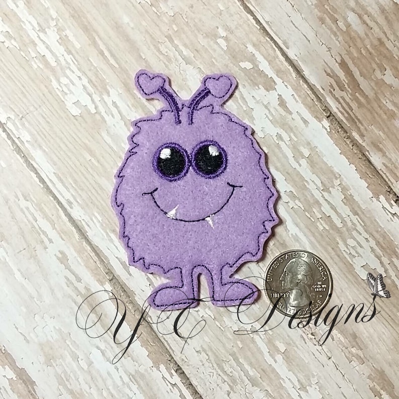 Monster Feltie Love Bug Feltie Valentine's Day Feltie Digital ...