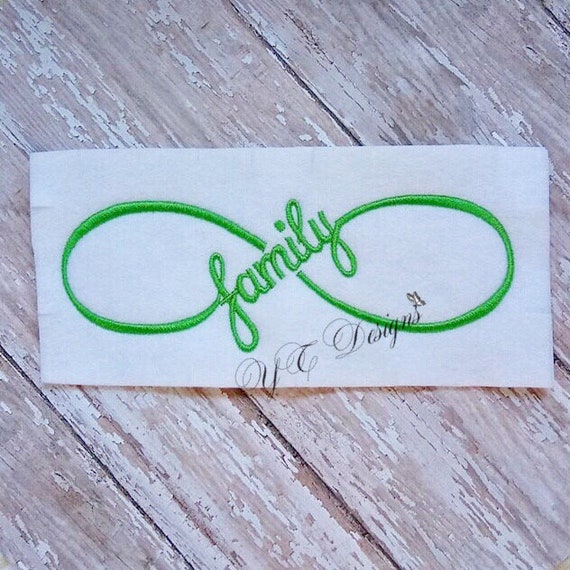 Infinity Applique Family Applique Embroidery FILE - Etsy