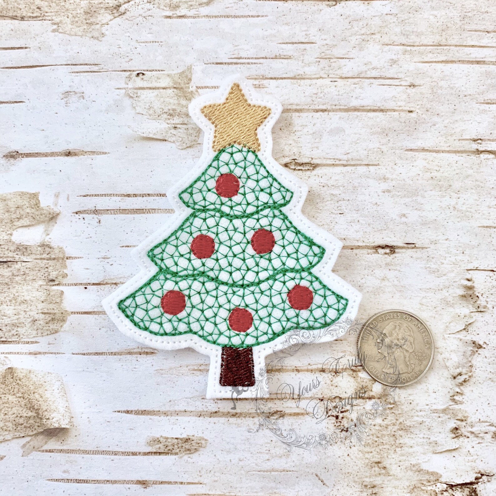 Christmas Peeker Santa Tree Machine Feltie Embroidery File YTD YT ...