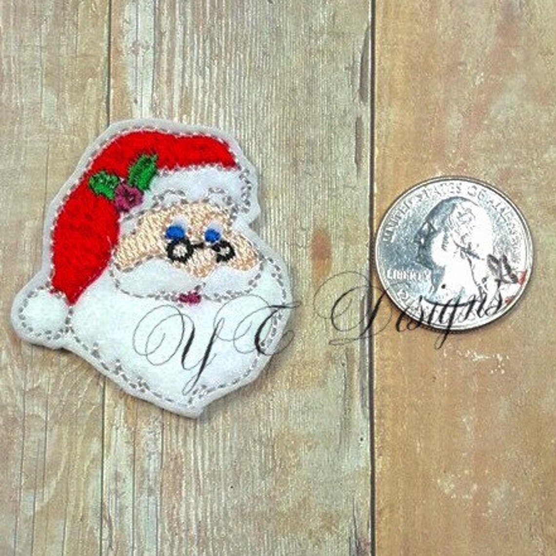 Vintage Santa Feltie Santa Vintage Feltie Embroidery File - Etsy