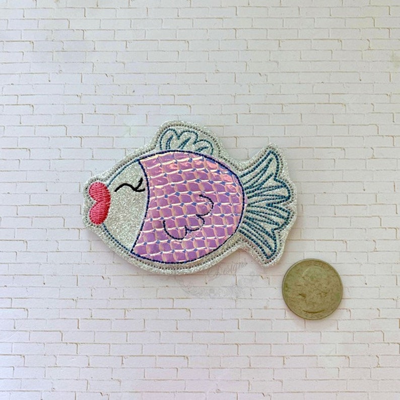 Kissy Fish 2 Feltie Embroidery File - Etsy