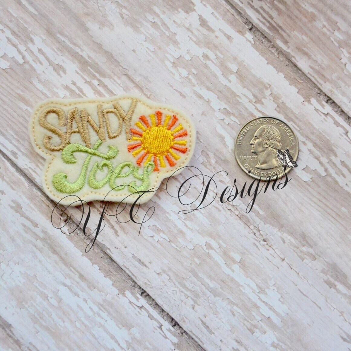 Sandy Toes Feltie Embroidery File - Etsy