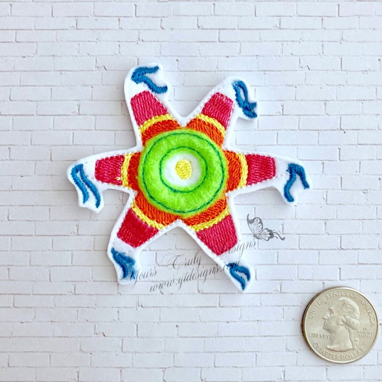 Party Star Pinata Feltie Embroidery File - Etsy