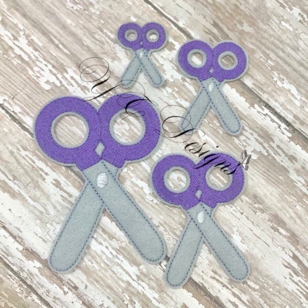 Scissors Feltie Back to School Feltie EMBROIDERY FILE - Etsy