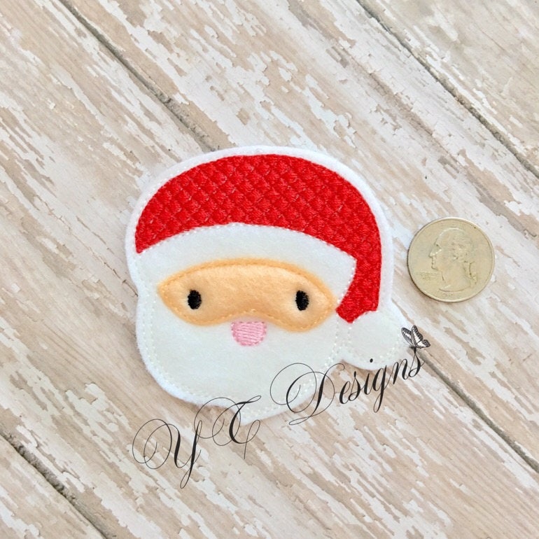 Santa Feltie St Nick Feltie Head Embroidery File | Etsy