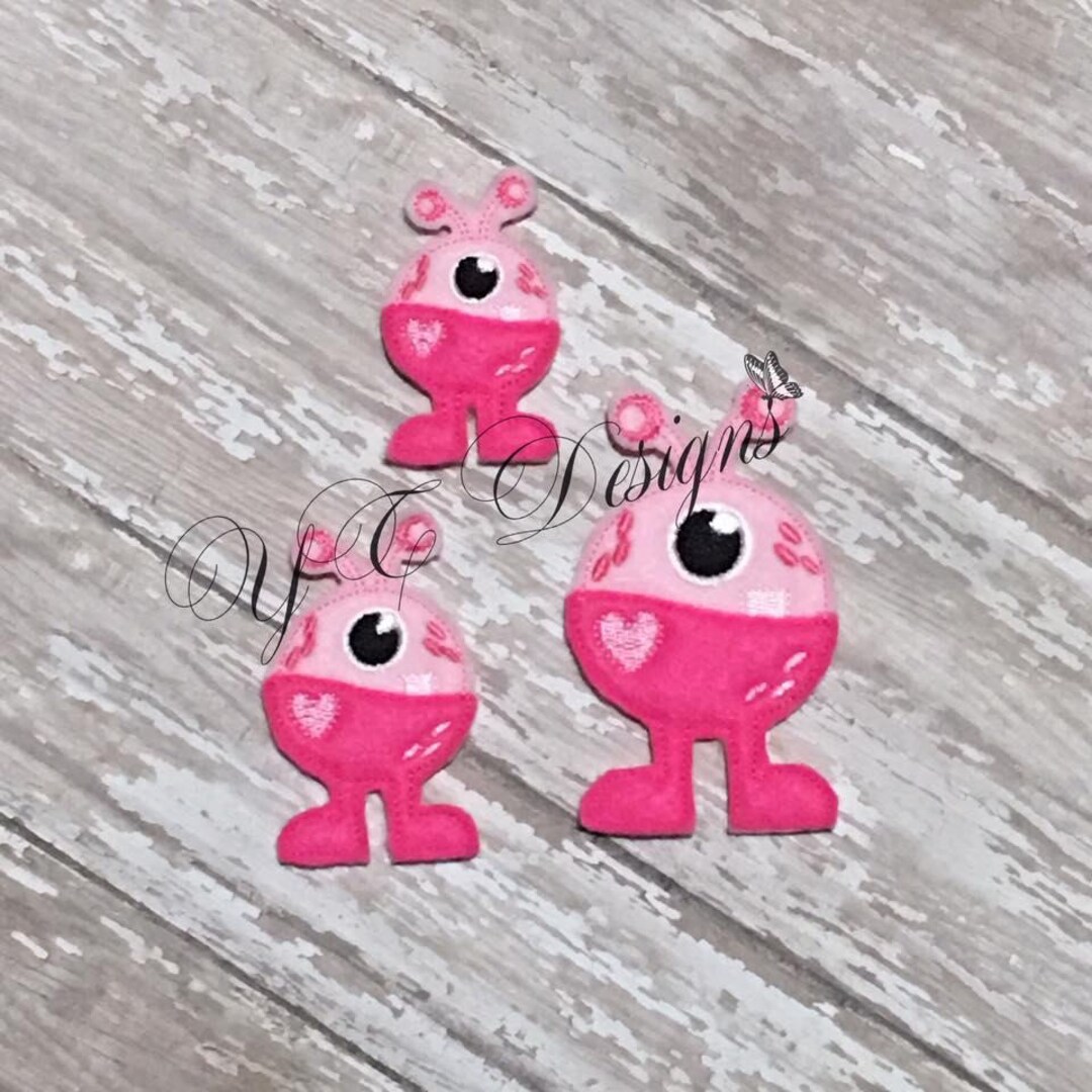 Monster Feltie Love Bug Feltie Valentine's Day Feltie Digital ...