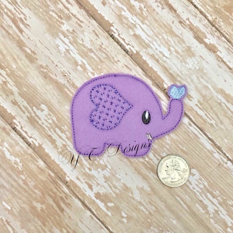 Elephant Feltie Kayla Elephant Embroidery File - Etsy