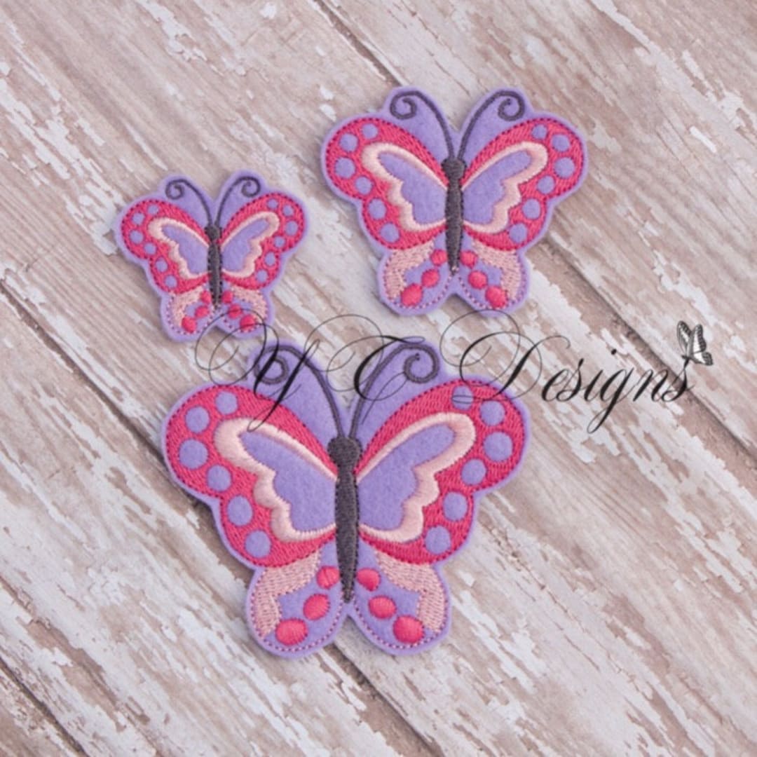 Butterfly Feltie Butterfly 1 Feltie EMBROIDERY FILE - Etsy