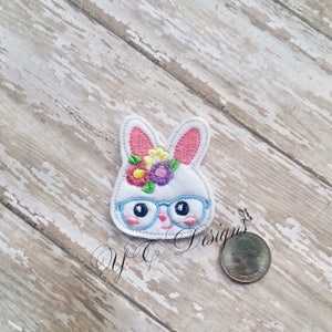 Bunny Feltie Bunny Kimmy Head Feltie Embroidery File - Etsy