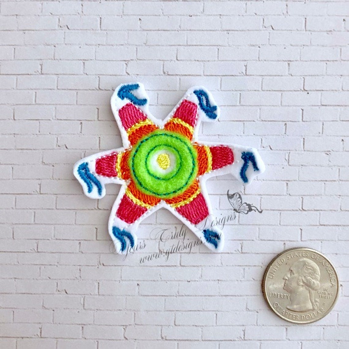 Party Star Pinata Feltie Embroidery File - Etsy
