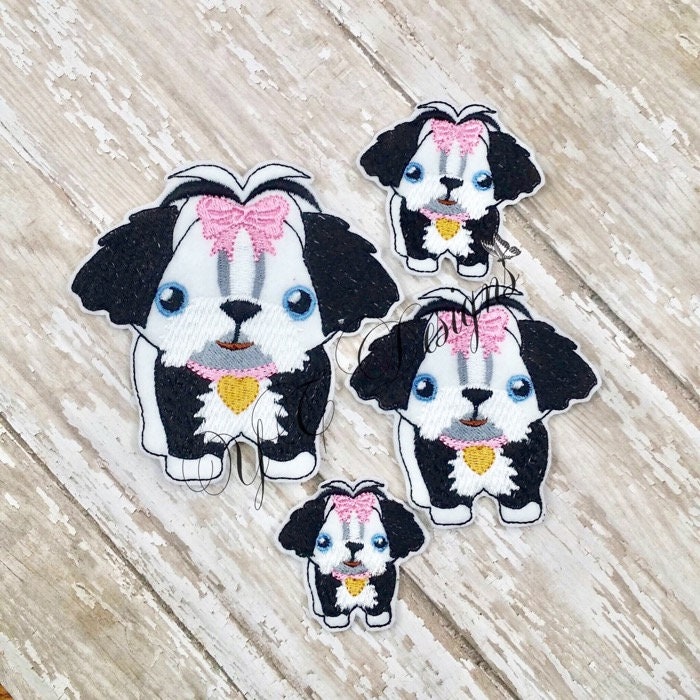 Shih Tzu Feltie Dog Feltie EMBROIDERY FILE - Etsy