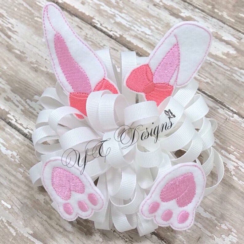 Easter Bunny Pieces Feltie Bunny Feltie Pieces Digital Embroidery File ...