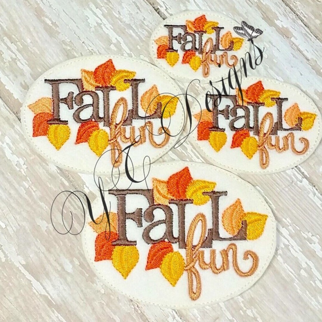 Fall Fun Feltie EMBROIDERY FILE - Etsy
