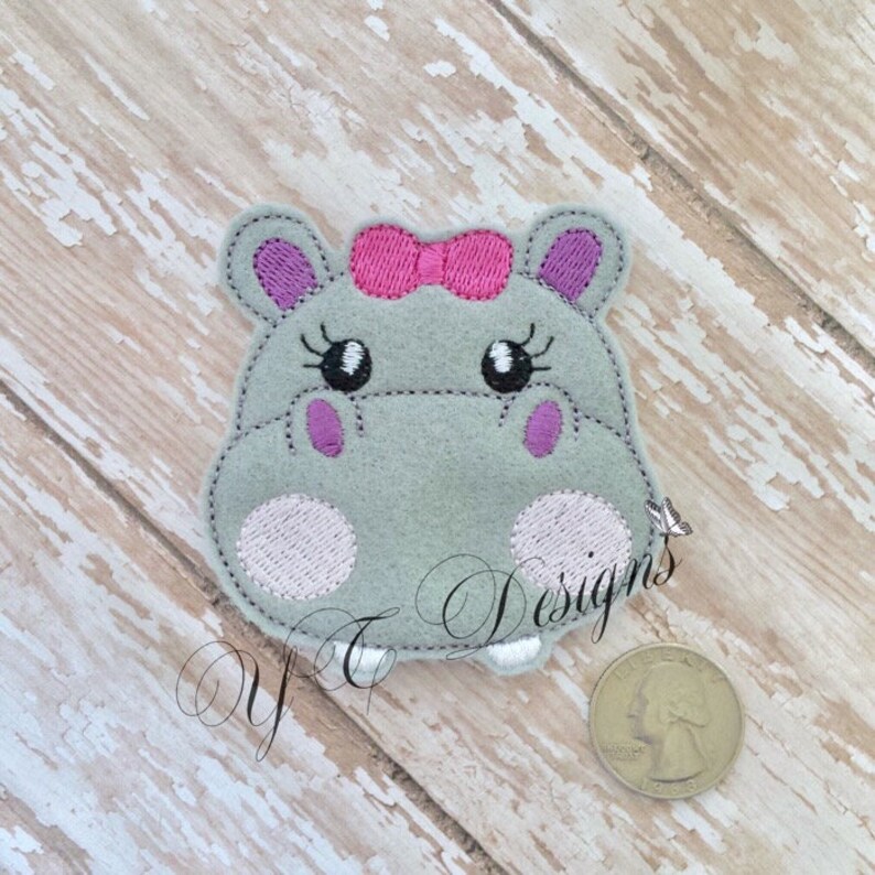 Ballerina Feltie Hippo H Feltie Embroidery File - Etsy