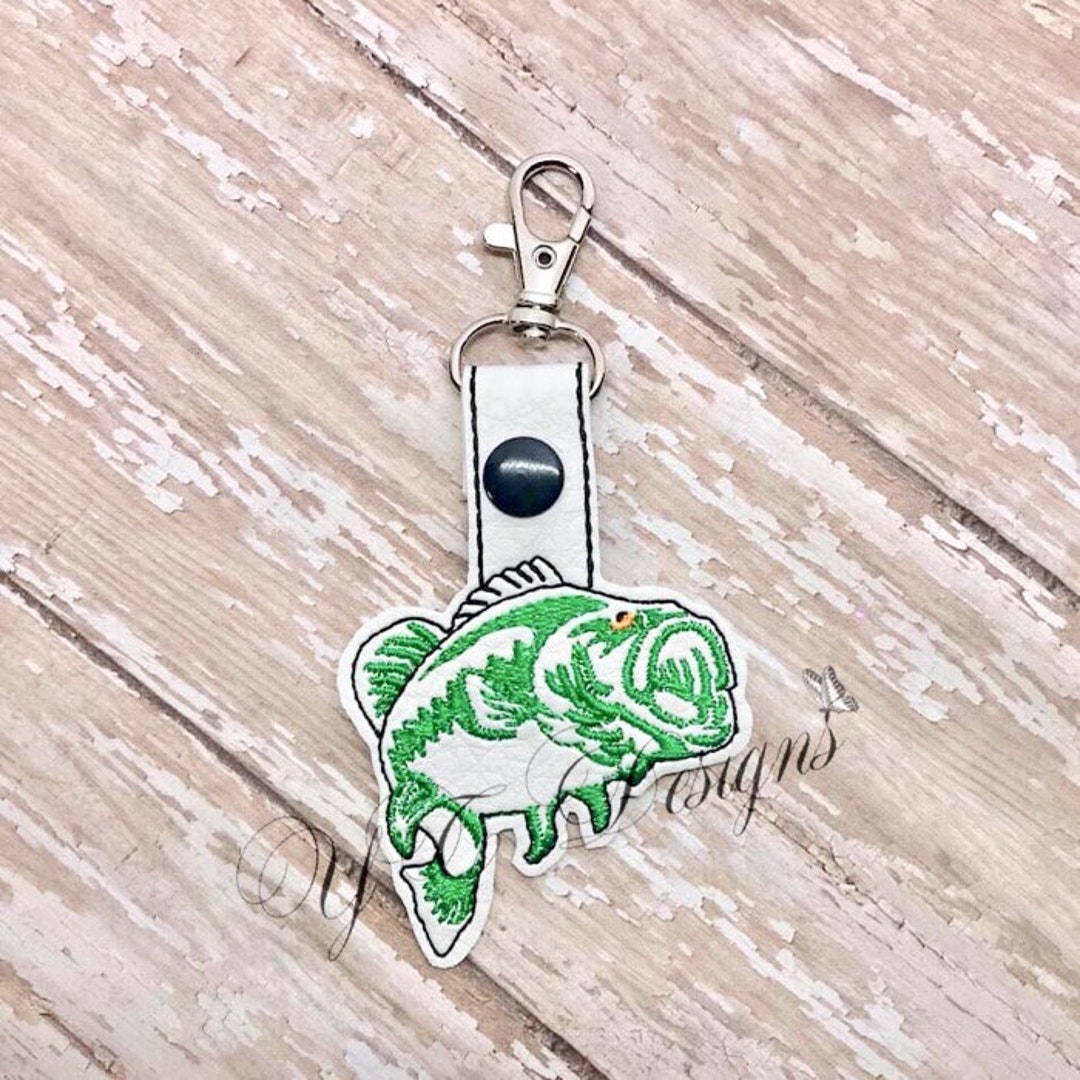 Fish Key Fob EMBROIDERY FILE - Etsy