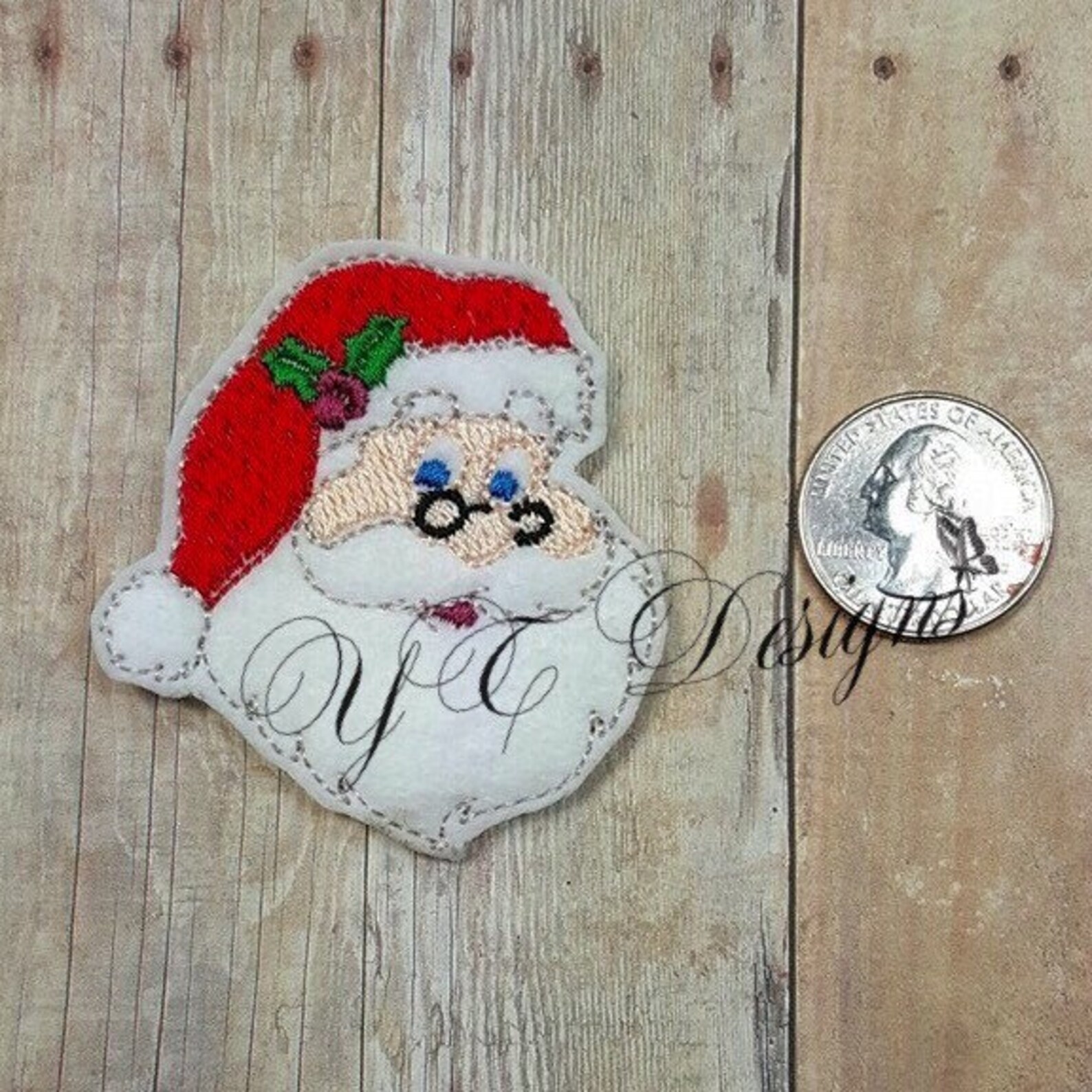 Vintage Santa Feltie Santa Vintage Feltie Embroidery File - Etsy