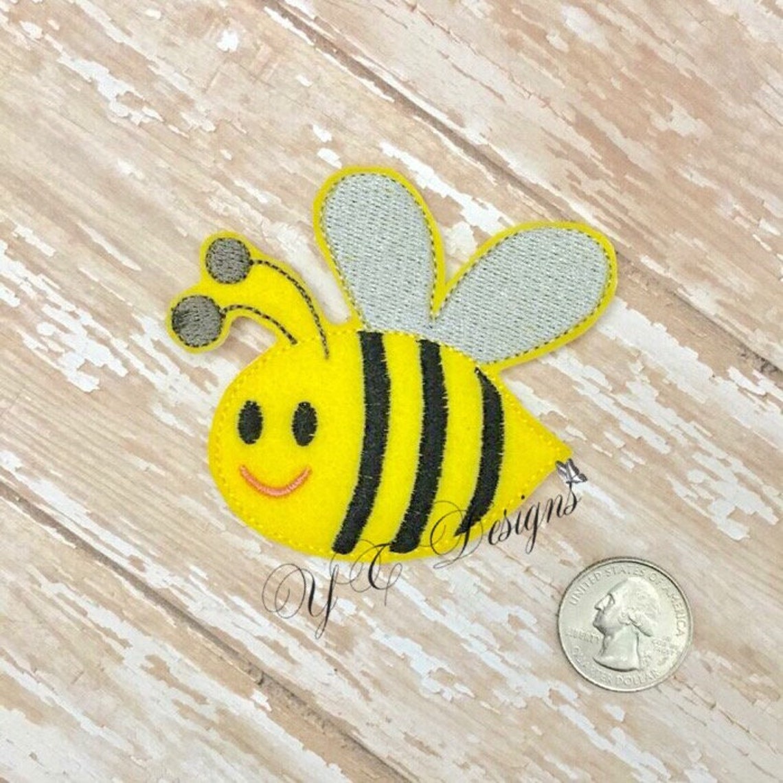Bee Feltie Insect Feltie Digital Embroidery File - Etsy