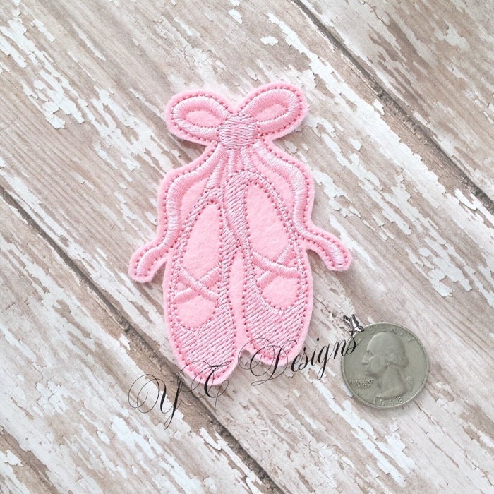 Ballerina Feltie Ballet Shoes Feltie Embroidery File - Etsy