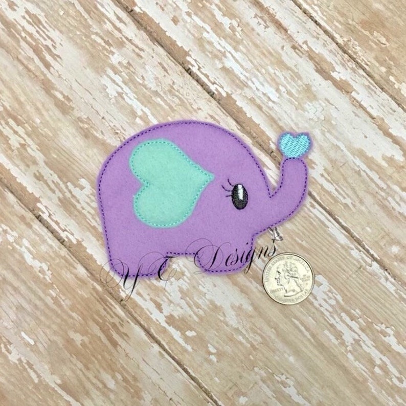 Elephant Feltie Kayla Elephant Embroidery File - Etsy