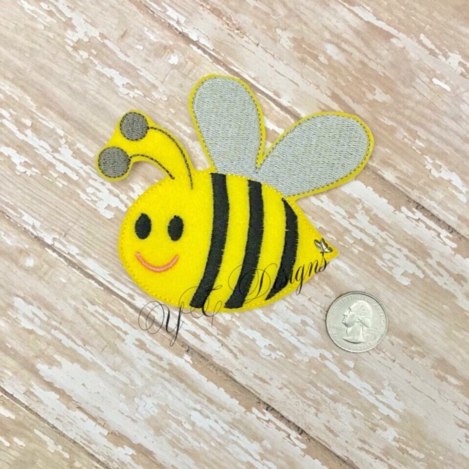 Bee Feltie Insect Feltie Digital Embroidery File - Etsy