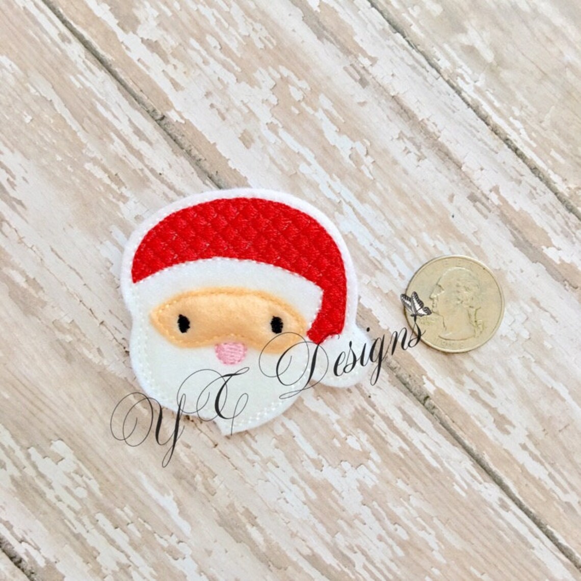 Santa Feltie St Nick Feltie Head Embroidery File - Etsy