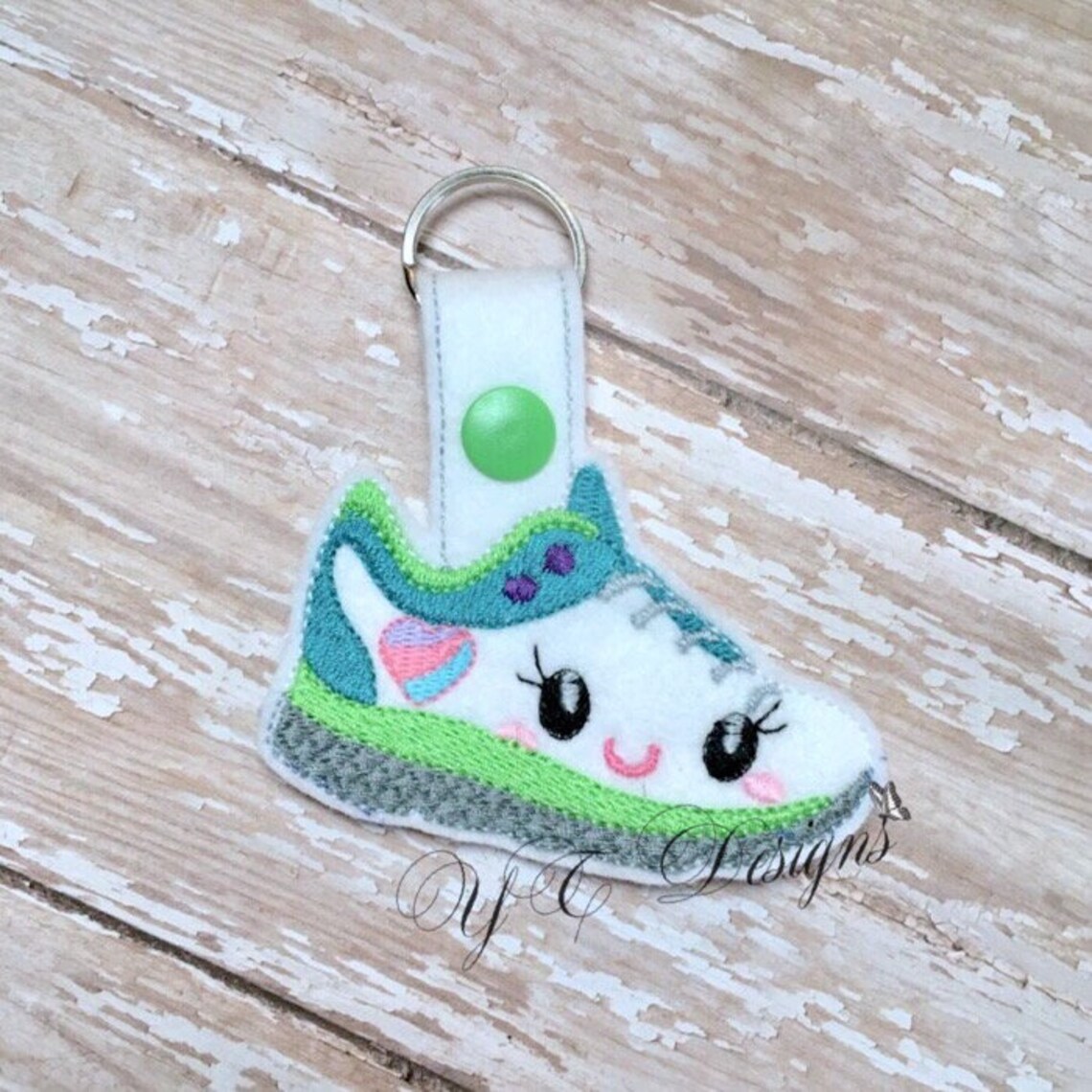 Shoe Key Fob EMBROIDERY FILE - Etsy