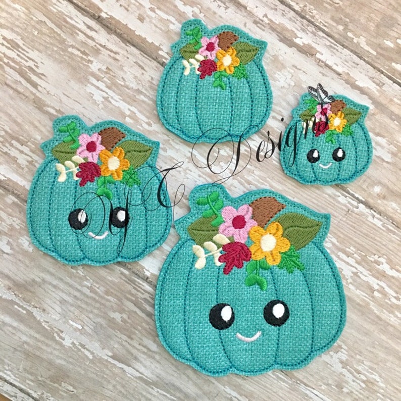 Pumpkin Feltie Pumpkin Mandy Feltie Embroidery File - Etsy