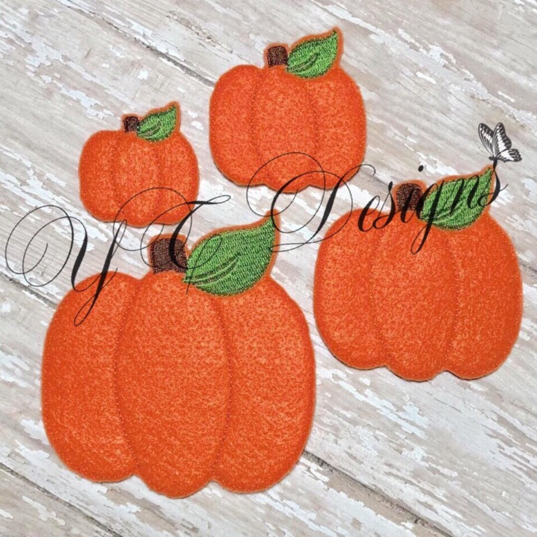 Pumpkin Feltie EMBROIDERY DIGITAL FILE - Etsy