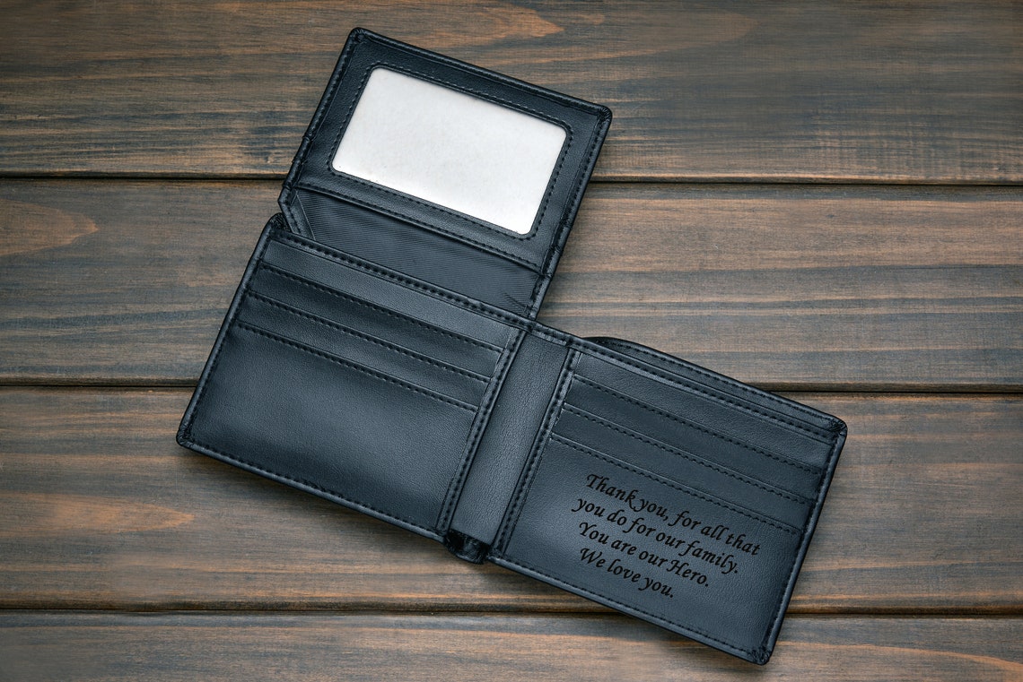 Personalized Mens Wallet Bifold Mens Wallet Leather Wallet | Etsy