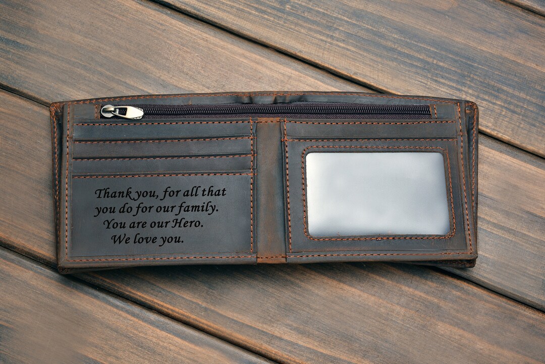 Personalized Leather Wallet,engrave Wallet,personalized Mens Wallet ...