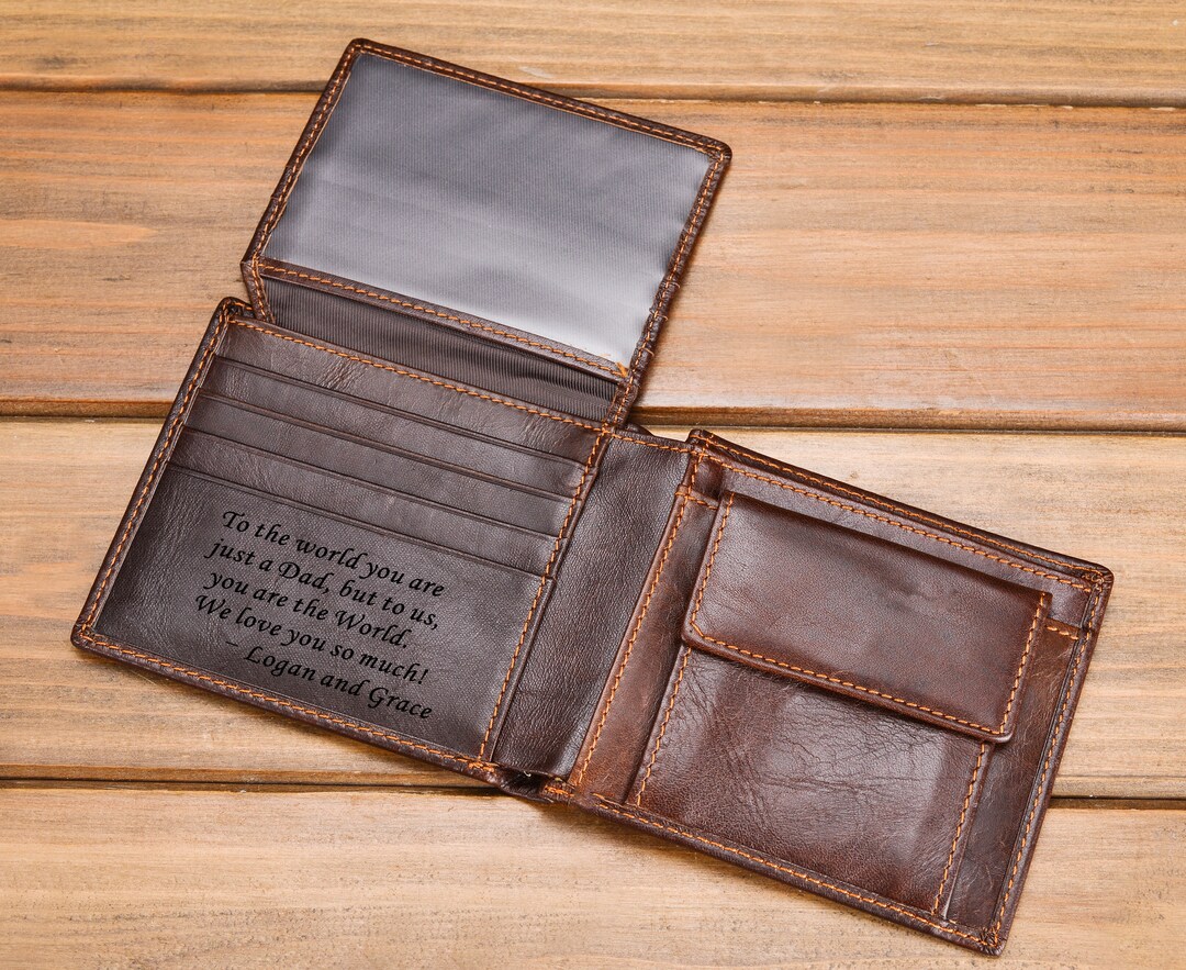 Gift for Dad,mens Wallet,personalized Wallet,engraved Mens Wallet ...