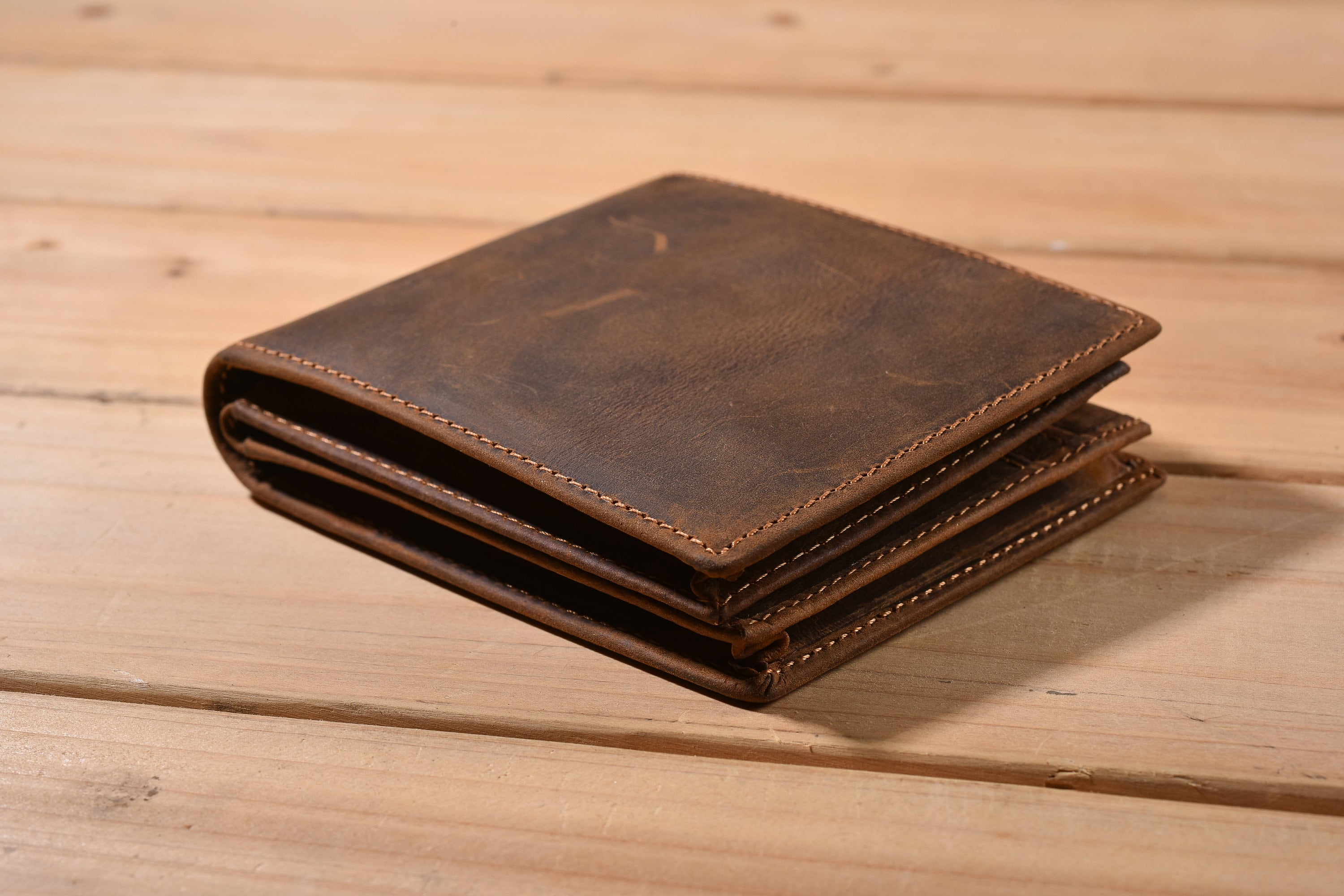 Personalized Men's Leather Wallet Custom | Etsy