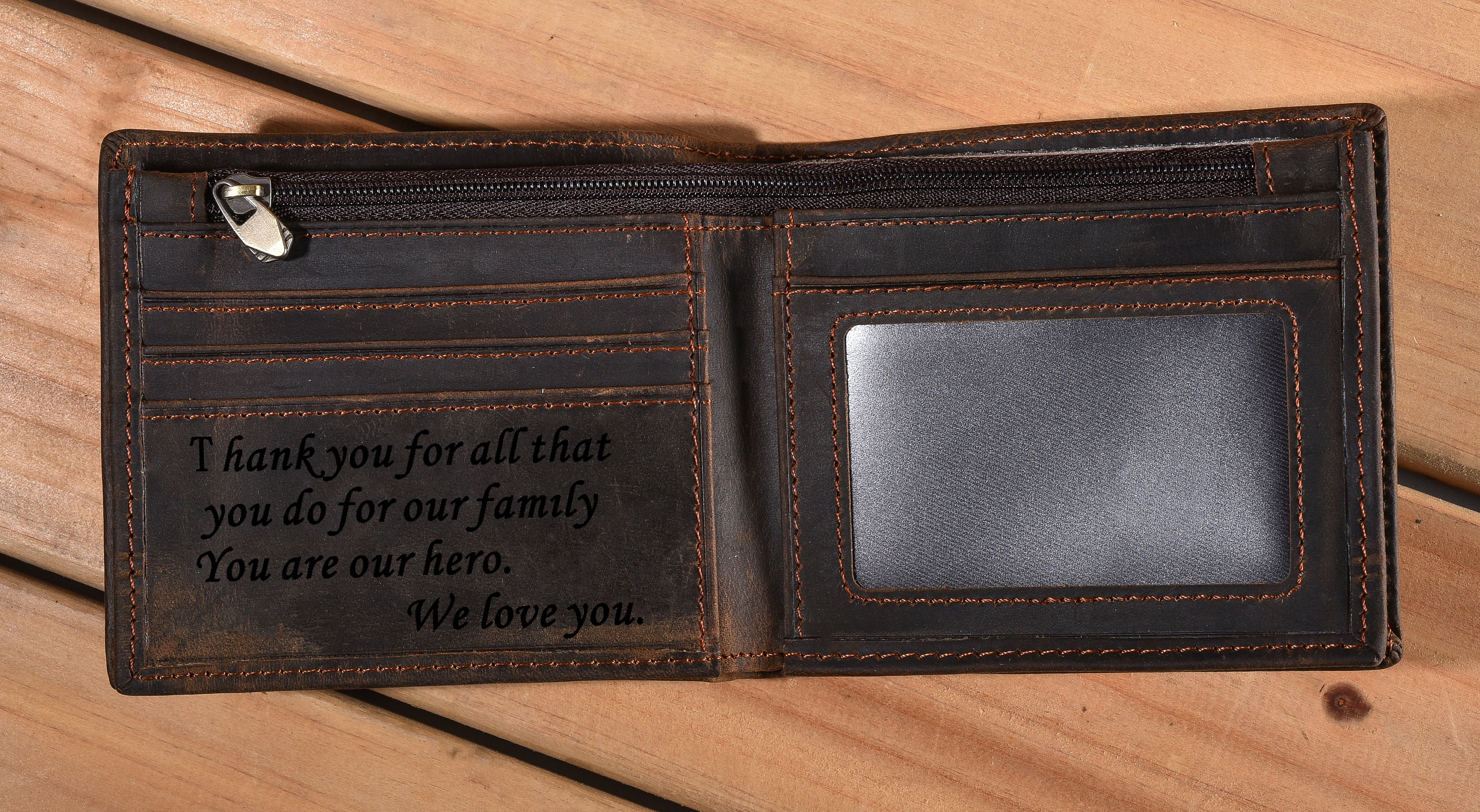 Mens Wallet Personalized Wallet Monogrammed Wallet Engraved | Etsy