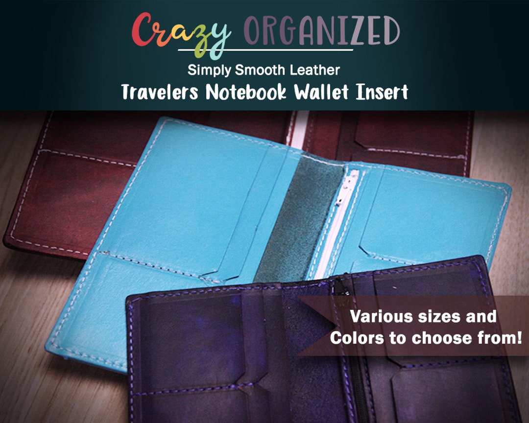 Leather Travelers Notebook Wallet Insert | PATN-147-342 - Etsy