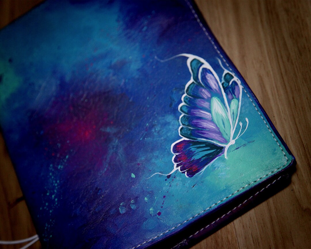 Magic Butterfly Disc Bound Planner Folio Cover | Smooth Leather | PLDB ...