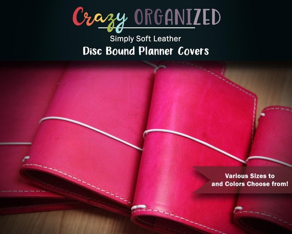 Disc Bound Planner Folio Cover Soft Leather PLDB-272-416 - Etsy
