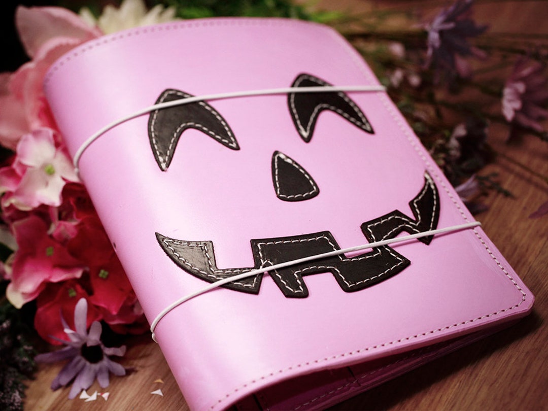 Pastel Pumpkin Disc Bound Planner Folio Cover | Smooth Leather | PLDB ...