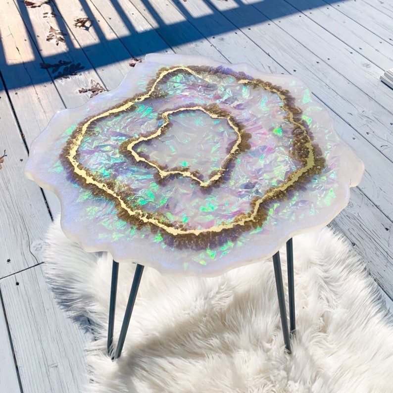 Opal Table MADE TO ORDER Purchase From My Site for Cheaper | Etsy