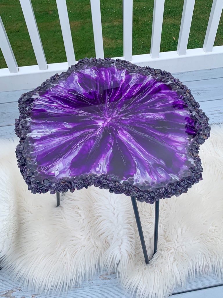 Amethyst Table MADE TO ORDER Purchase From My Site for Cheaper Price - Etsy