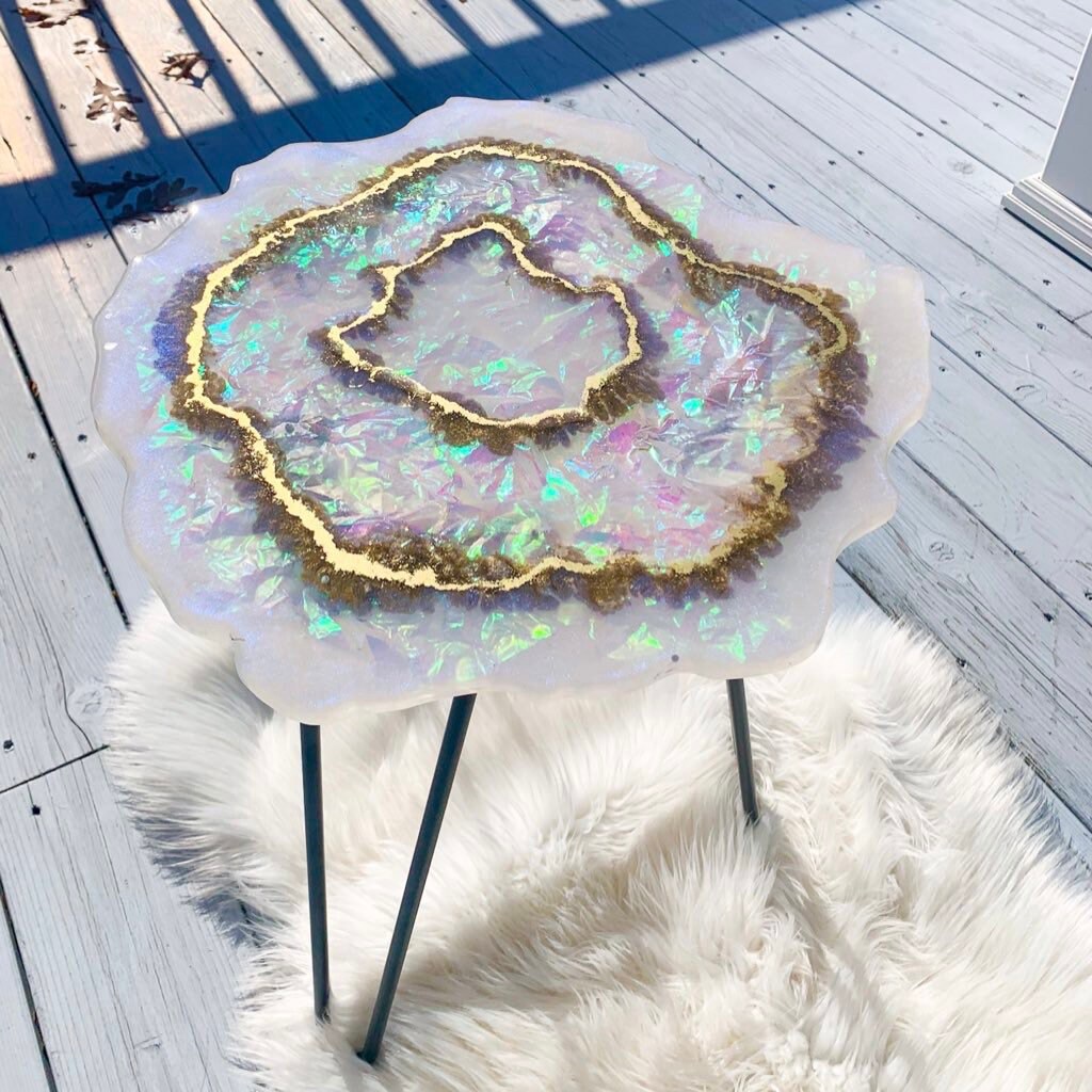 Opal Table MADE TO ORDER Purchase From My Site for Cheaper Price - Etsy
