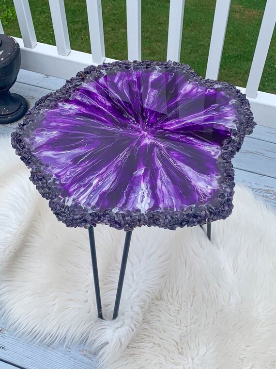 Amethyst Table MADE TO ORDER Purchase From My Site for Cheaper - Etsy